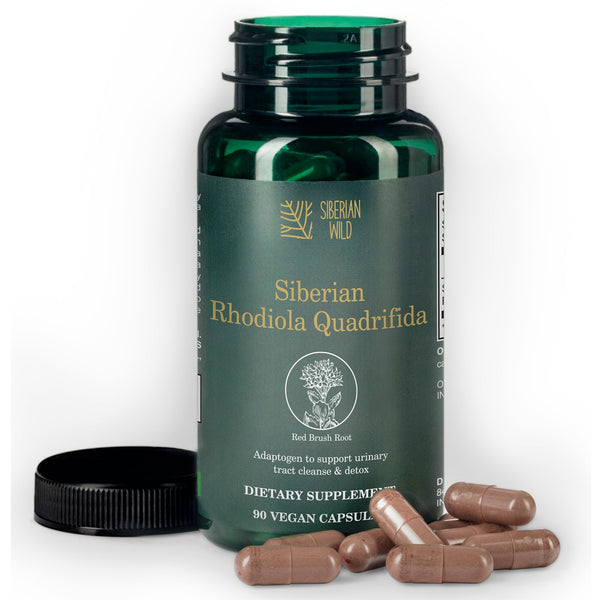 Rhodiola Capsules – 350mg Pure Rhodiola Quadrifida Supplement - Siberian Green Canada