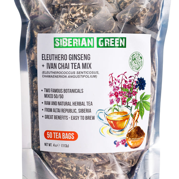 Eleuthero & Ivan Tea Blend – 50 Bags | Siberian Green - Siberian Green ...