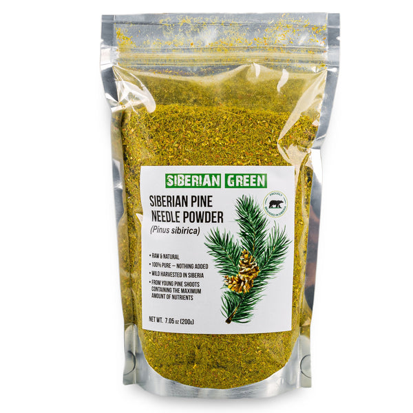 Pine Needle Tea Loose Powder 200g (7.05oz) Wild Harvested Pinus Sibiri ...